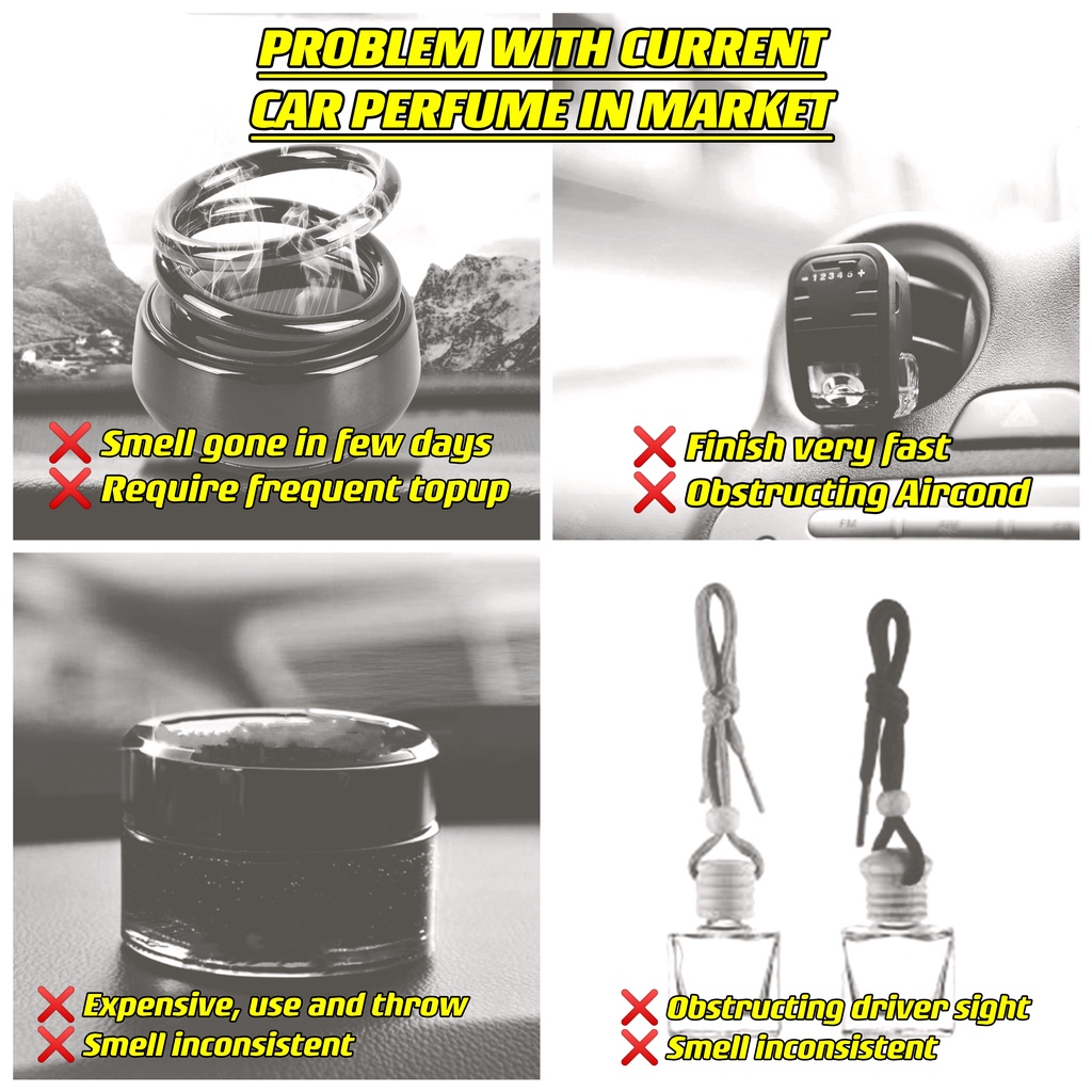 SP059) [160ml] SNIPER SMART AI NANO MIST DIFFUSER CAR Perfume Car Air ...