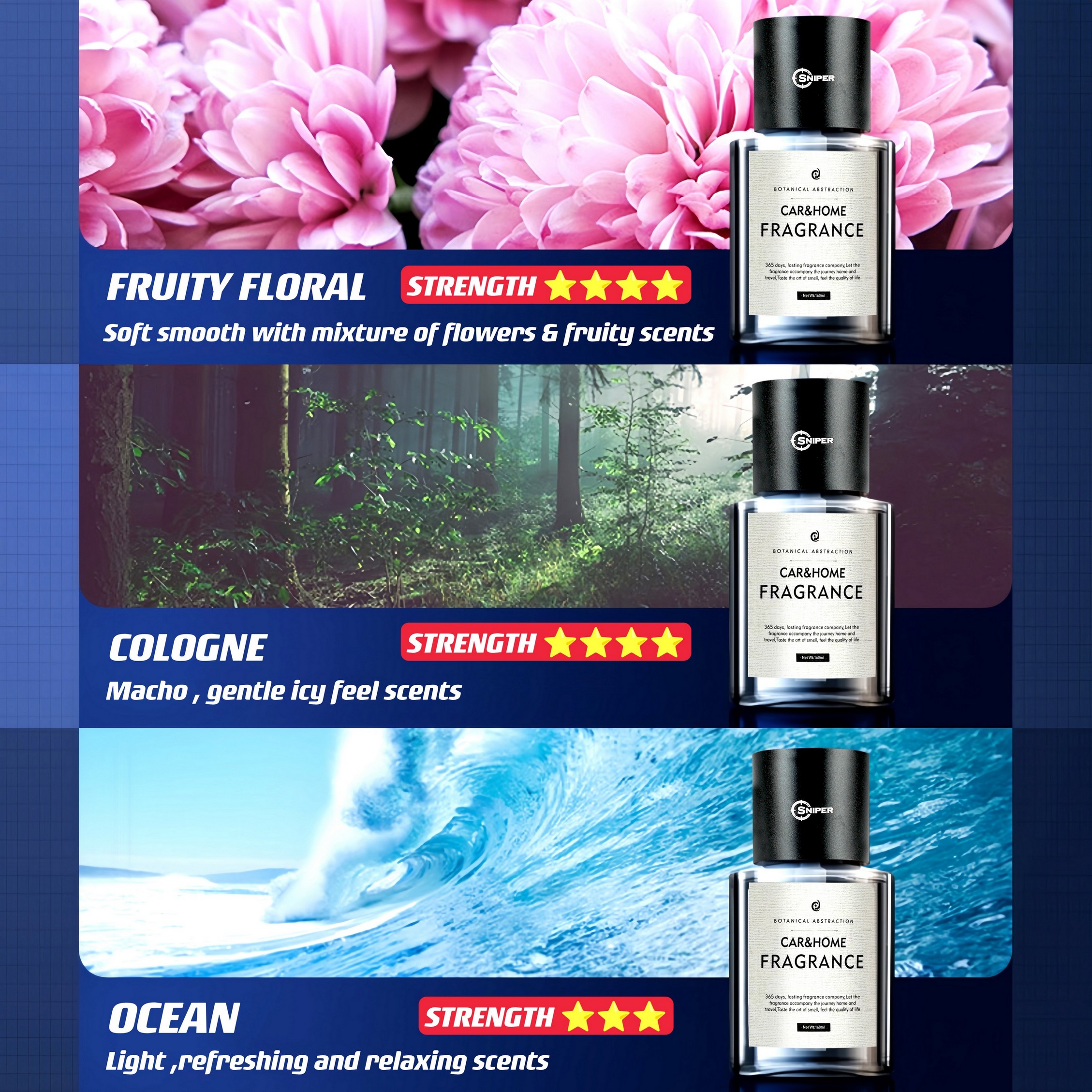 SP059) [160ml] SNIPER SMART AI NANO MIST DIFFUSER CAR Perfume Car Air ...