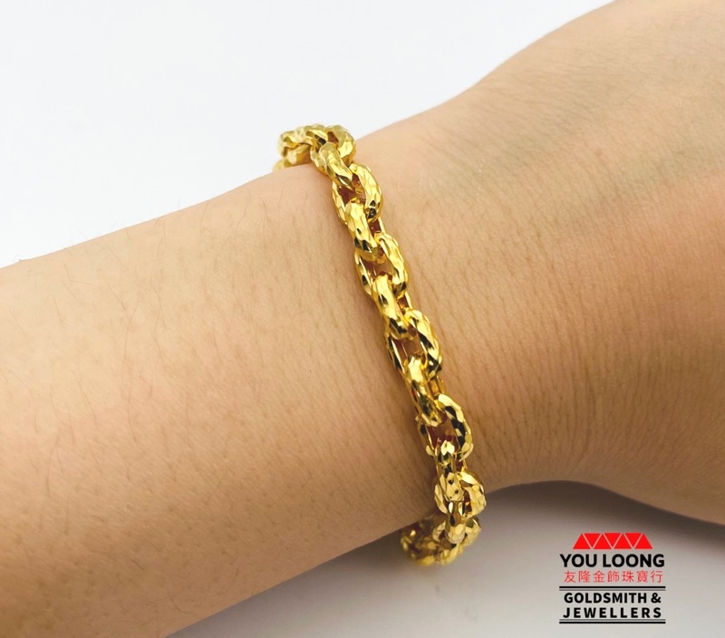 Youloong Gelang Tangan Sauh cutting EMAS916/ Sauh Design bracelet ...