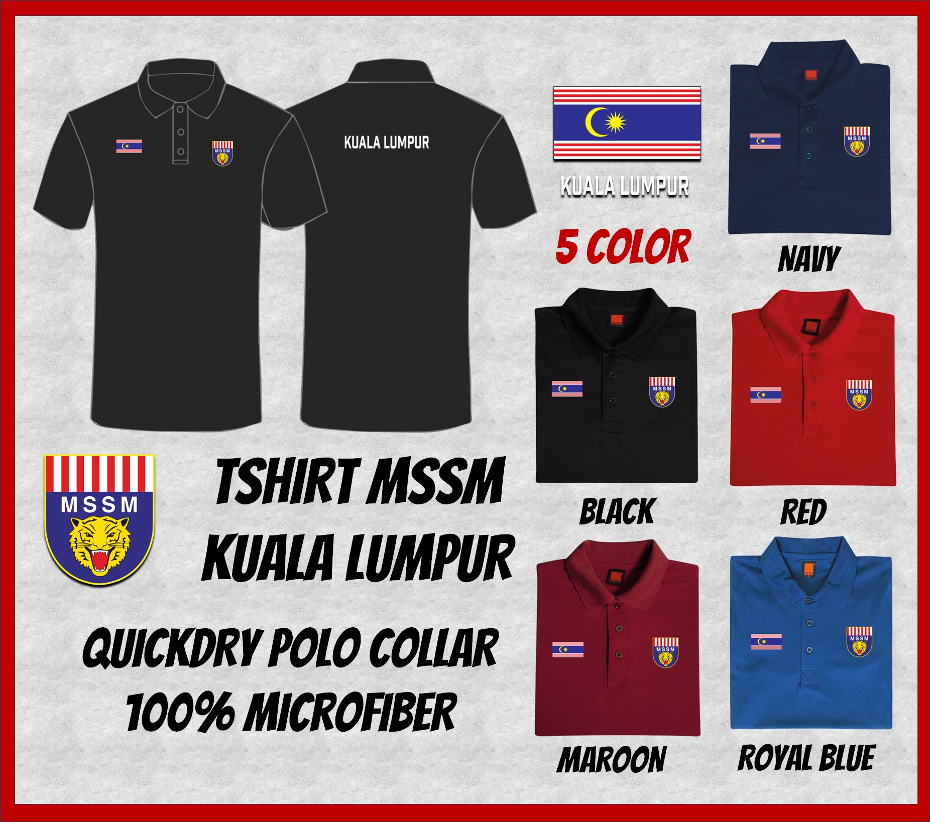 MSSM KUALA LUMPUR | MAJLIS SUKAN SEKOLAH MALAYSIA TSHIRT NEGERI | 100% ...