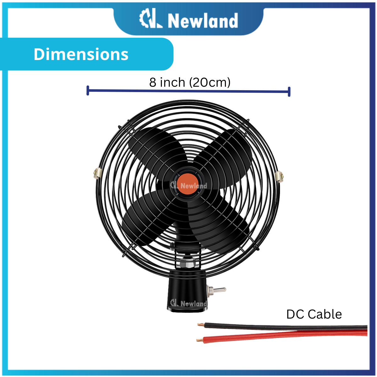 Kipas Lori 24V Besar / Lorry Fan / Electric Metal Fan for Truck ...