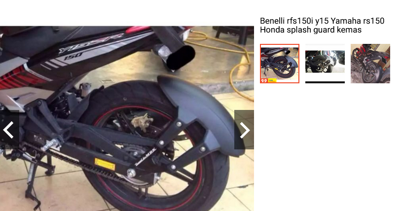 Fender Tayar Air PErcik Benelli rfs150i y15 Yamaha rs150 Honda BENELLI ...