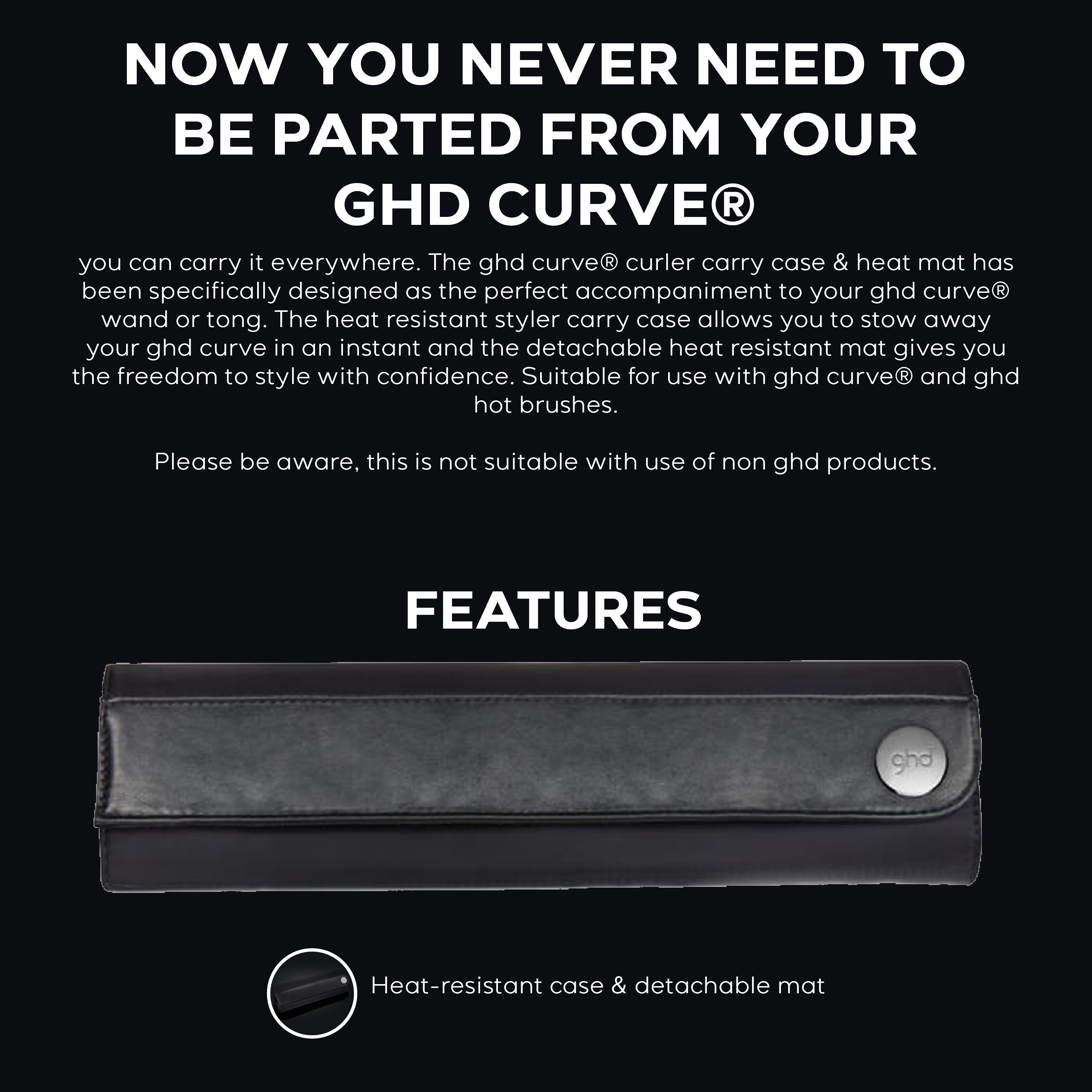 ghd Curve Carry Case & Heat Mat | Shopee Malaysia