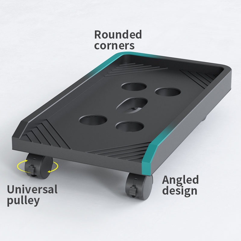 360 Degree Swivel with Wheels Home Office Mainframe Stand Computer ...