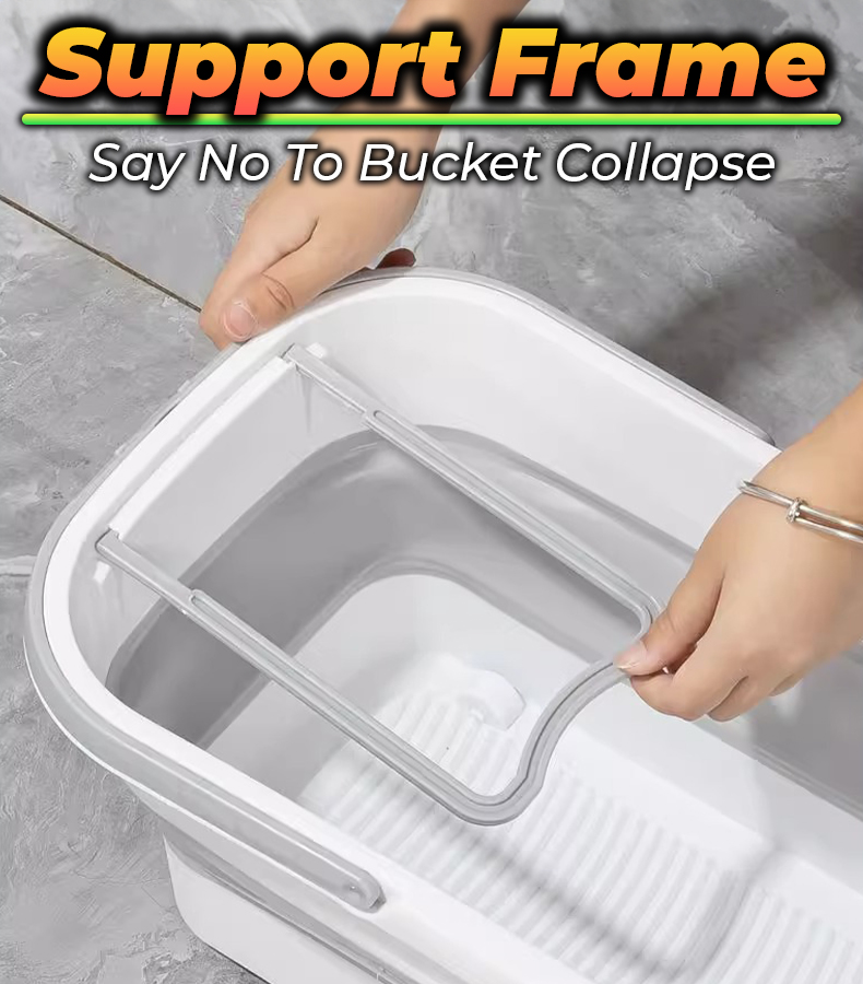 Foldable 60CM Large Capacity Rectangle Mop Bucket With Handle ...