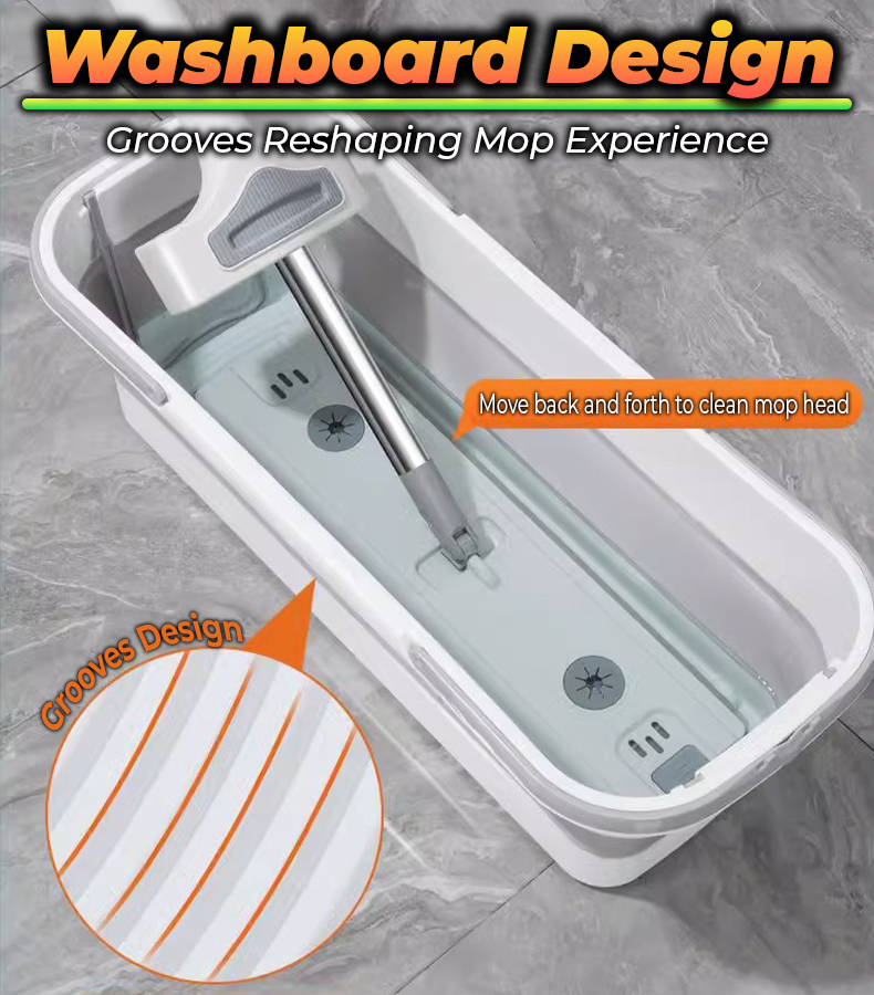 Foldable 60CM Large Capacity Rectangle Mop Bucket With Handle ...