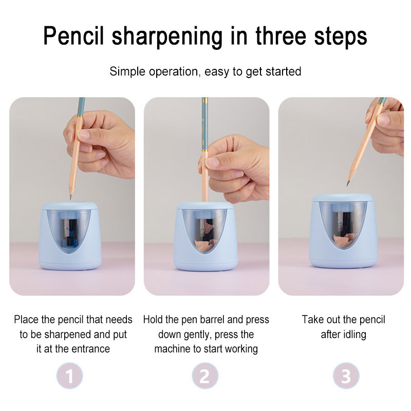 ️Electric Pencil Sharpener Usb Battery Automatic Pencil Sharpeners Pengasah Pensil For Home ...