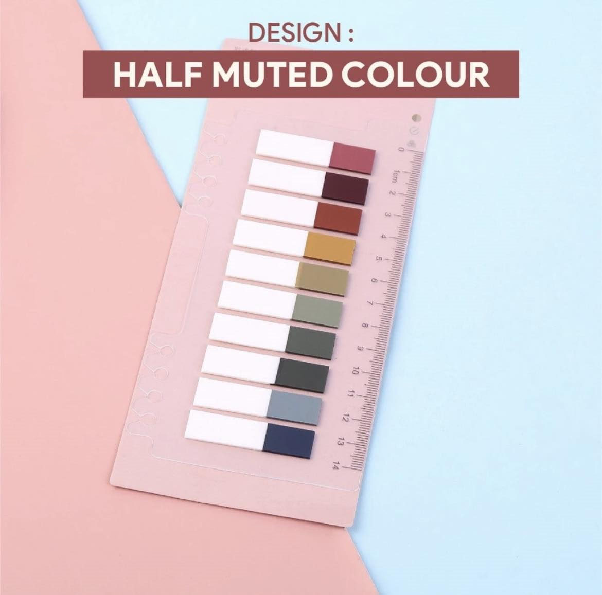 200 Sheets 10 Colors Solid Pale Color Sticky Notes Set Memo Pad Label ...