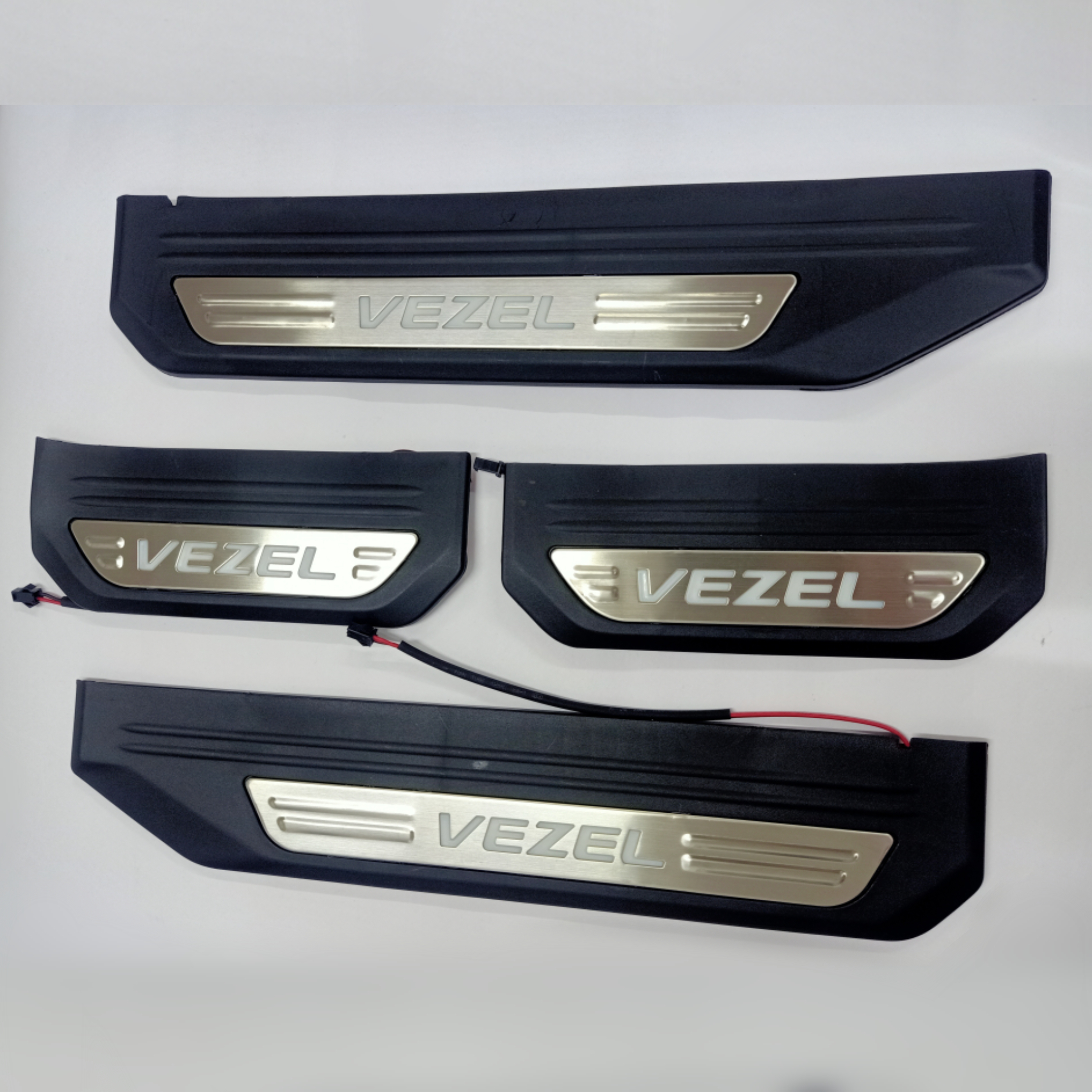 AMAZING HONDA HRV VEZEL 2016-2022 DOOR SILL PLATE BLUE LED DOOR STEP ...