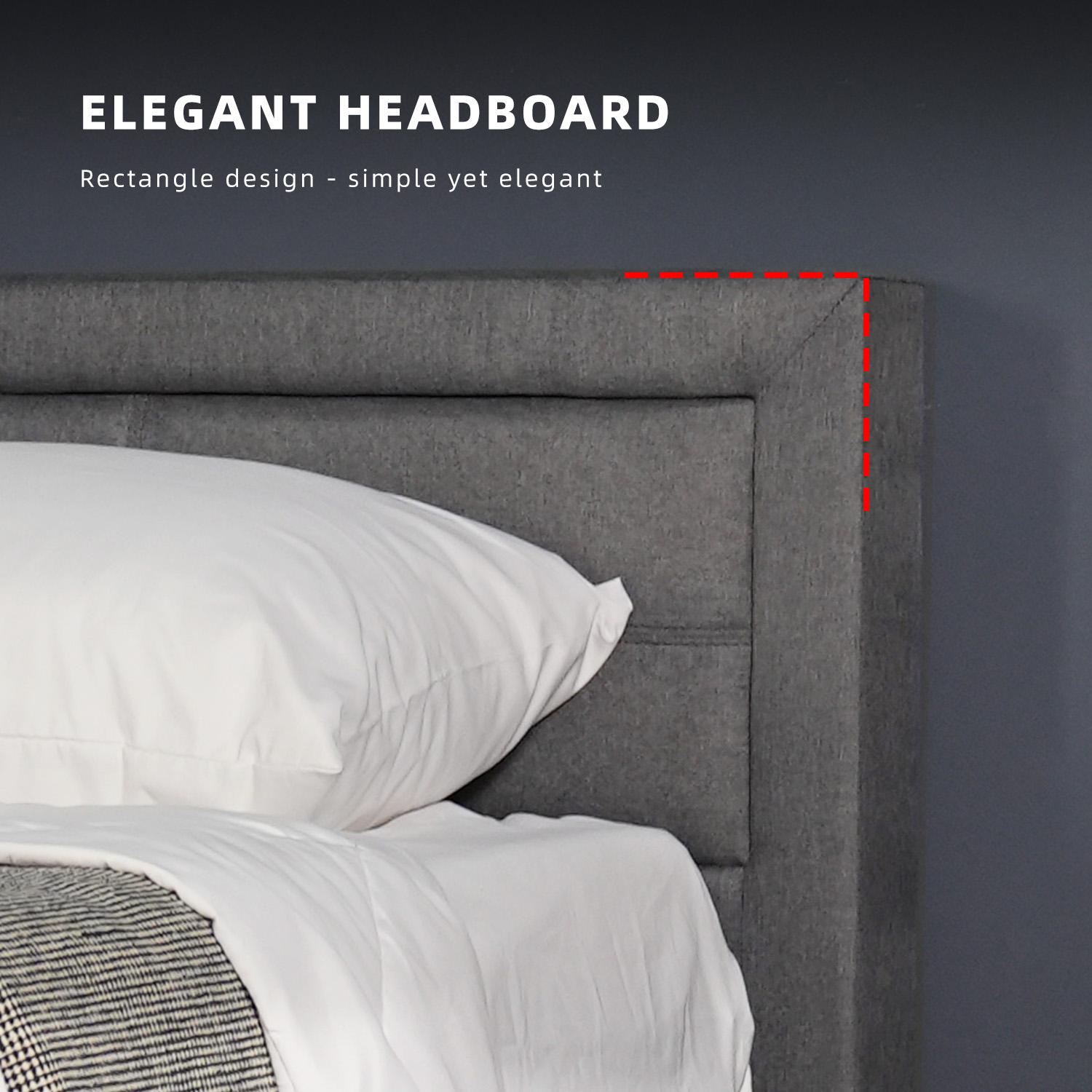 [FREE Shipping] Kitchenz Divan Single Size Bed Frame Linen Fabric Bed ...