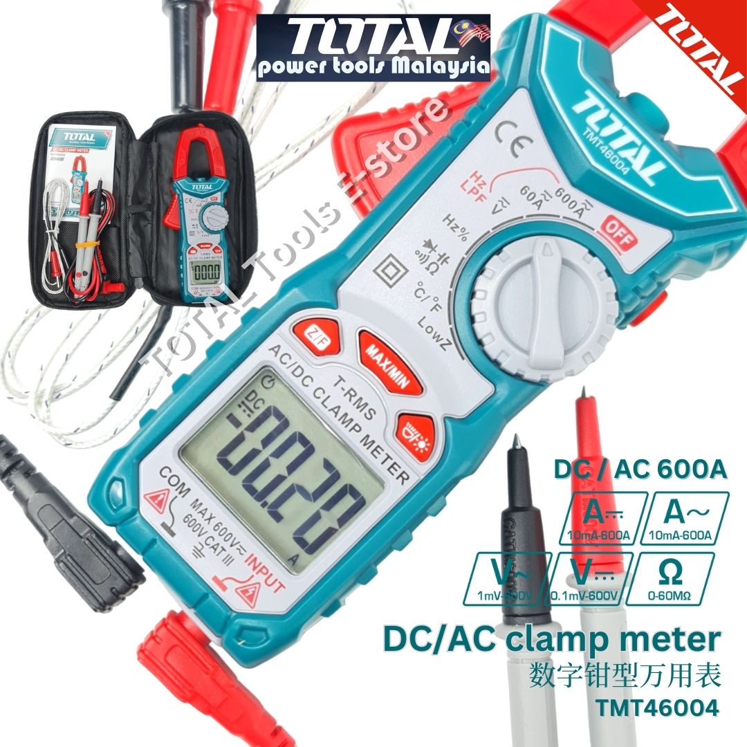 TOTAL AC/DC clamp meter [ DC 60A/600A AC Voltage 600V ] 数字钳型万用表 ...