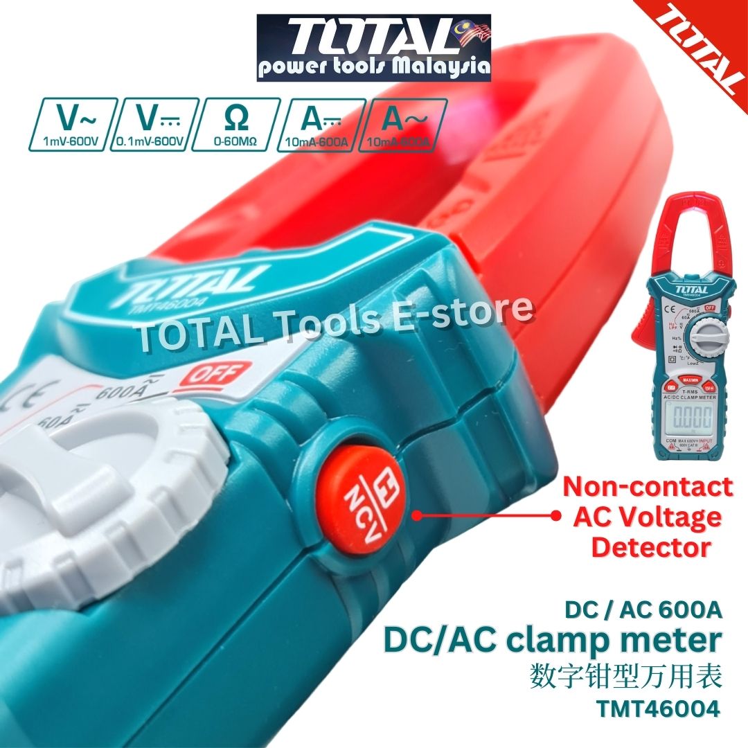 TOTAL AC/DC clamp meter [ DC 60A/600A AC Voltage 600V ] 数字钳型万用表 ...