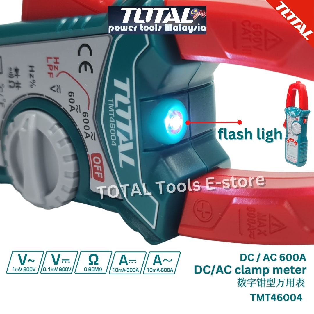 TOTAL AC/DC clamp meter [ DC 60A/600A AC Voltage 600V ] 数字钳型万用表 ...