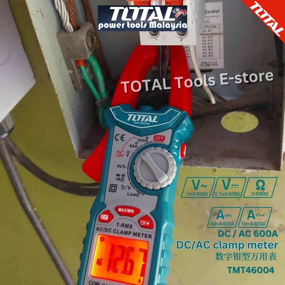 TOTAL AC/DC clamp meter [ DC 60A/600A AC Voltage 600V ] 数字钳型万用表 ...