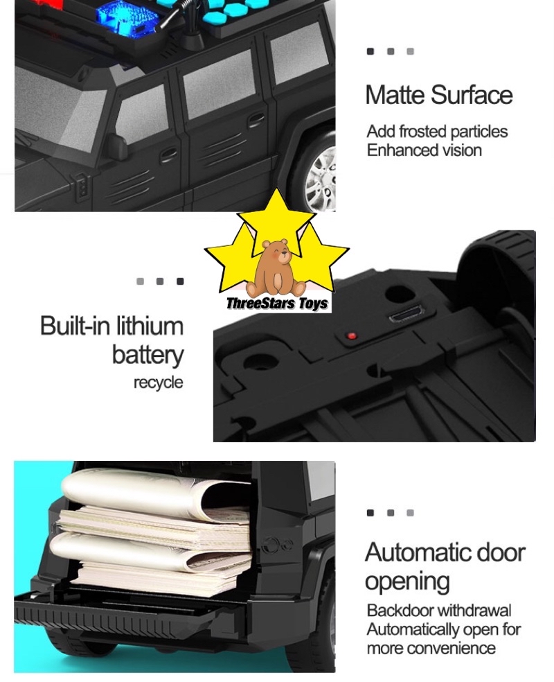 Police Car ATM Money Saving Box Tabung ATM Machine Password,Fingerprint ...