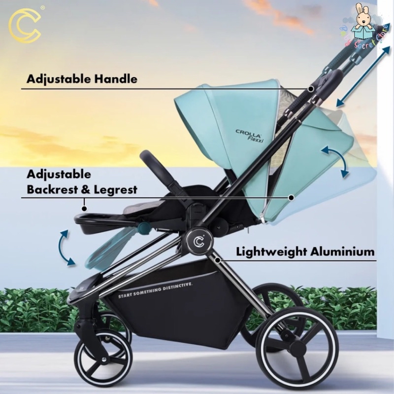 Crolla Flexxi Two Way Facing Stroller - (Birth to 22kg) | Shopee Malaysia
