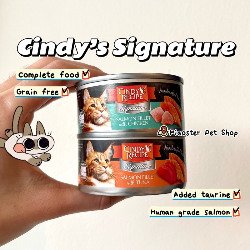 CINDY’S RECIPE Signature Cat Wet Food (Complete & Balanced) (70g ...
