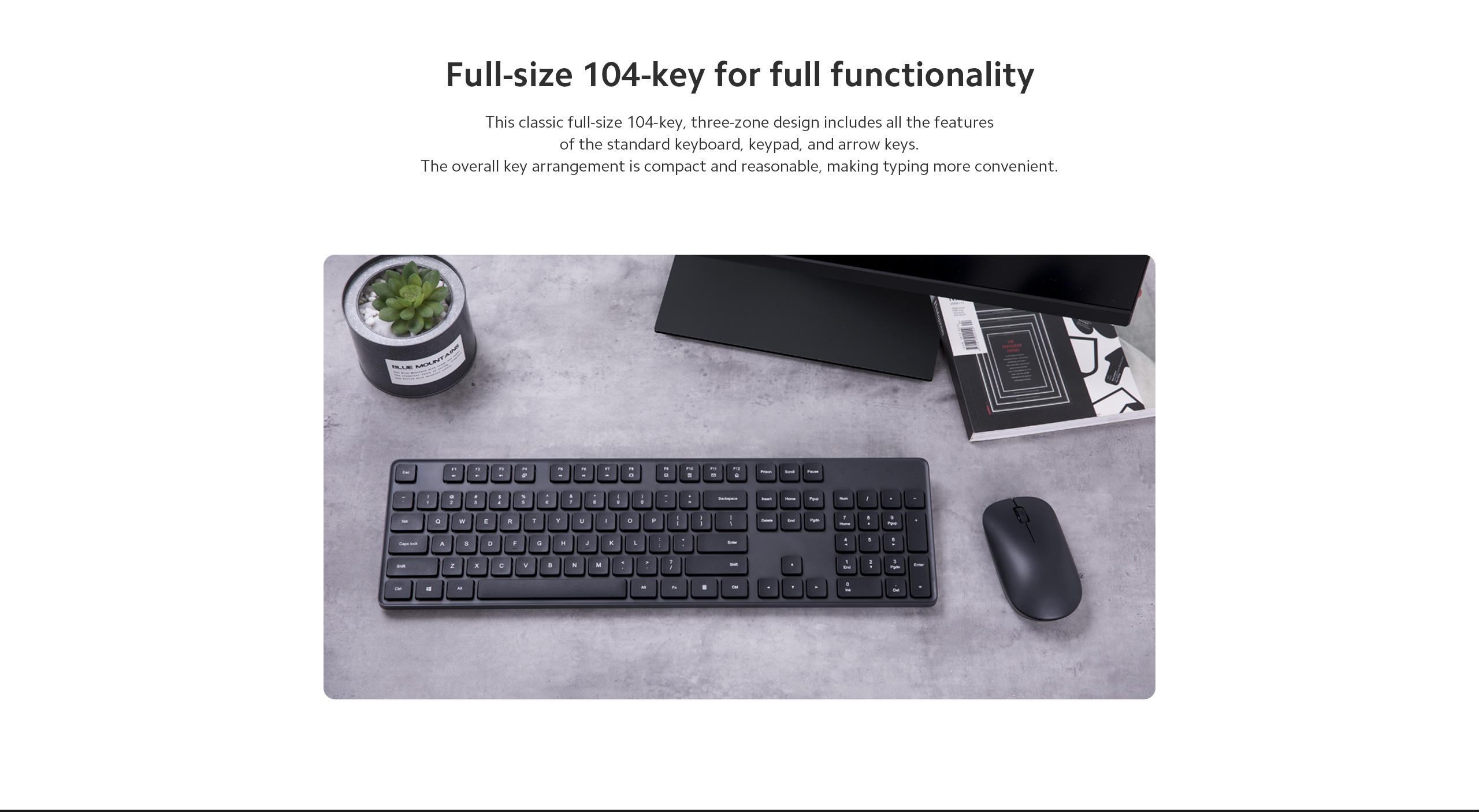 Xiaomi Mi Wireless Keyboard and Mouse Combo | Shopee Malaysia