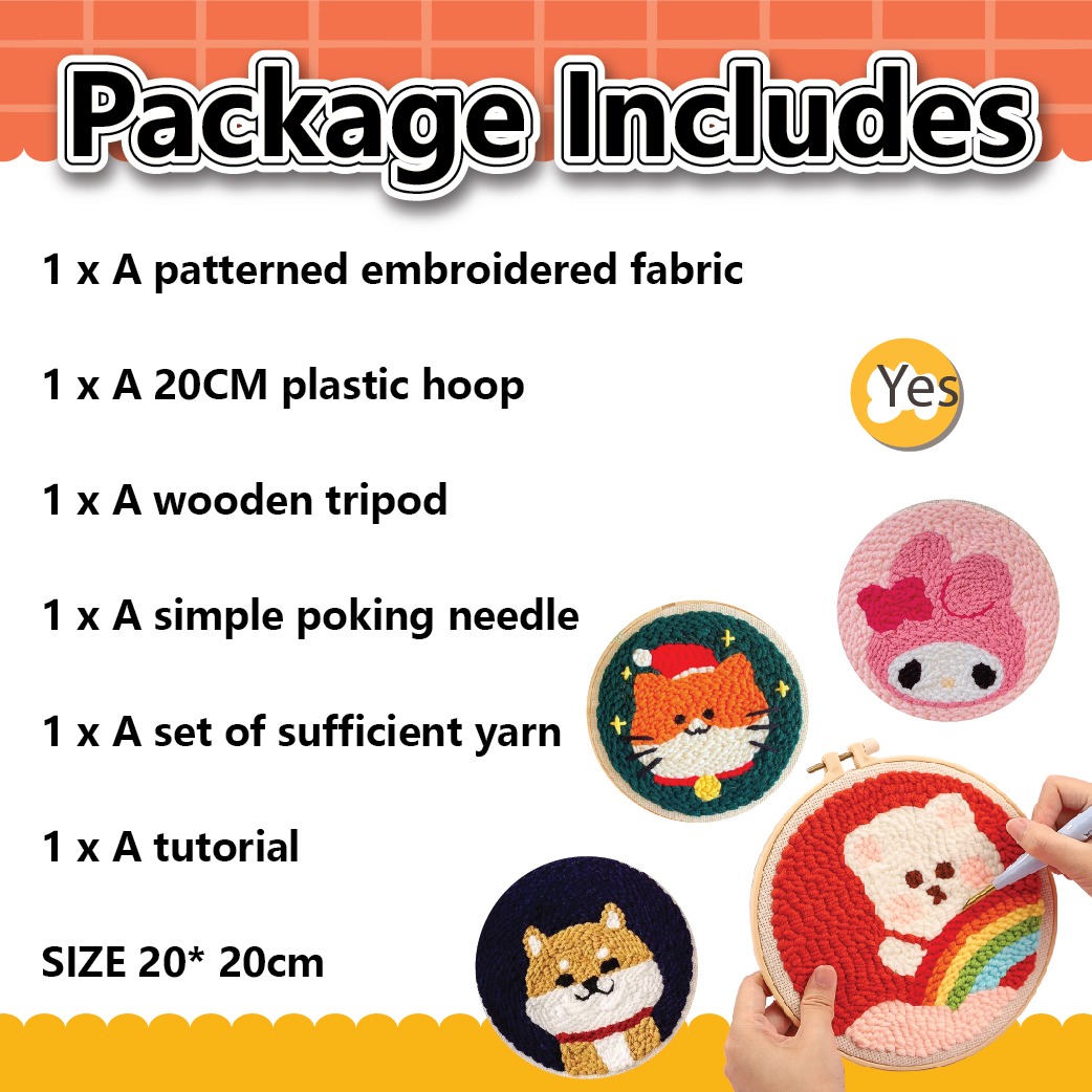 [Full Set] Embroidery Kit Sewing kit Sewing Kit Set Embroidery Kit Set ...