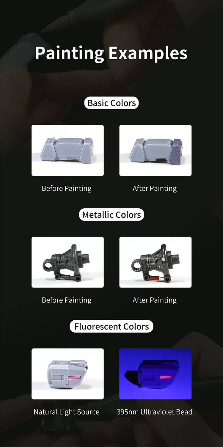 DSPIAE Soft Tip Marker Pen / Acrylic Markers / Water-based Gundam ...