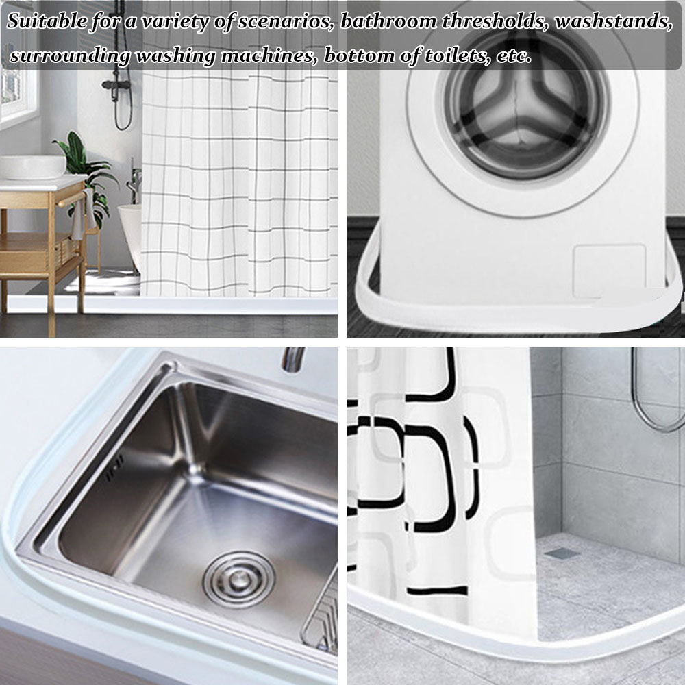 Water Retaining Strip Bathroom Water Stopper Dry And Wet Separation ...