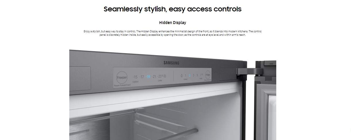 SAMSUNG BESPOKE BUTTOM MOUNT FREEZER REFRIGERATOR WITH ALL AROUND ...