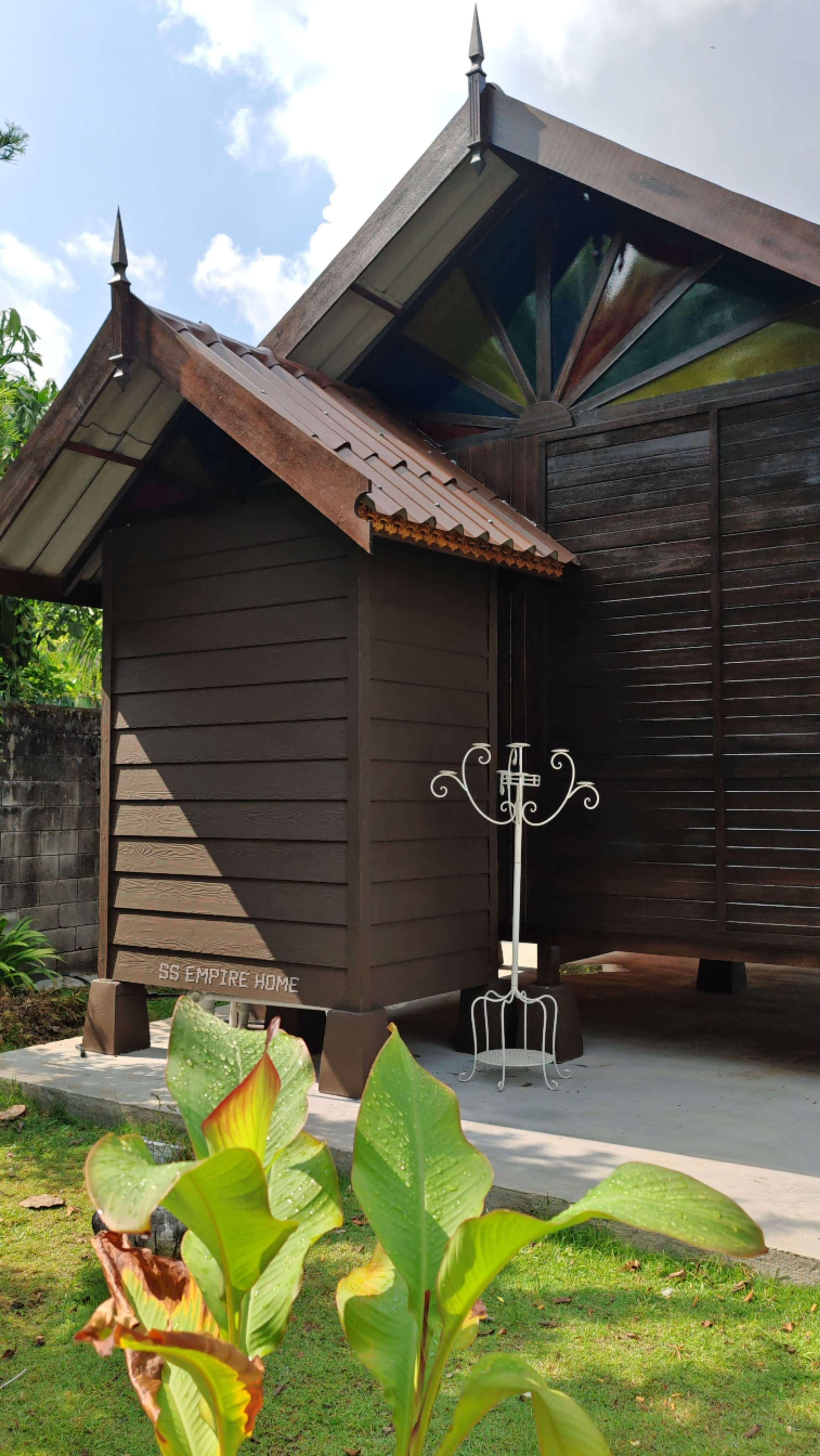 Gazebo Large House 14x12 Rumah Kayu Double Roof Cengal Wood Pondok Kayu ...