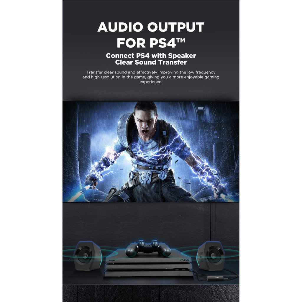 Edifier Hecate GS01 Professional Gaming USB External Sound Card - Microphone Switch and Volume ...