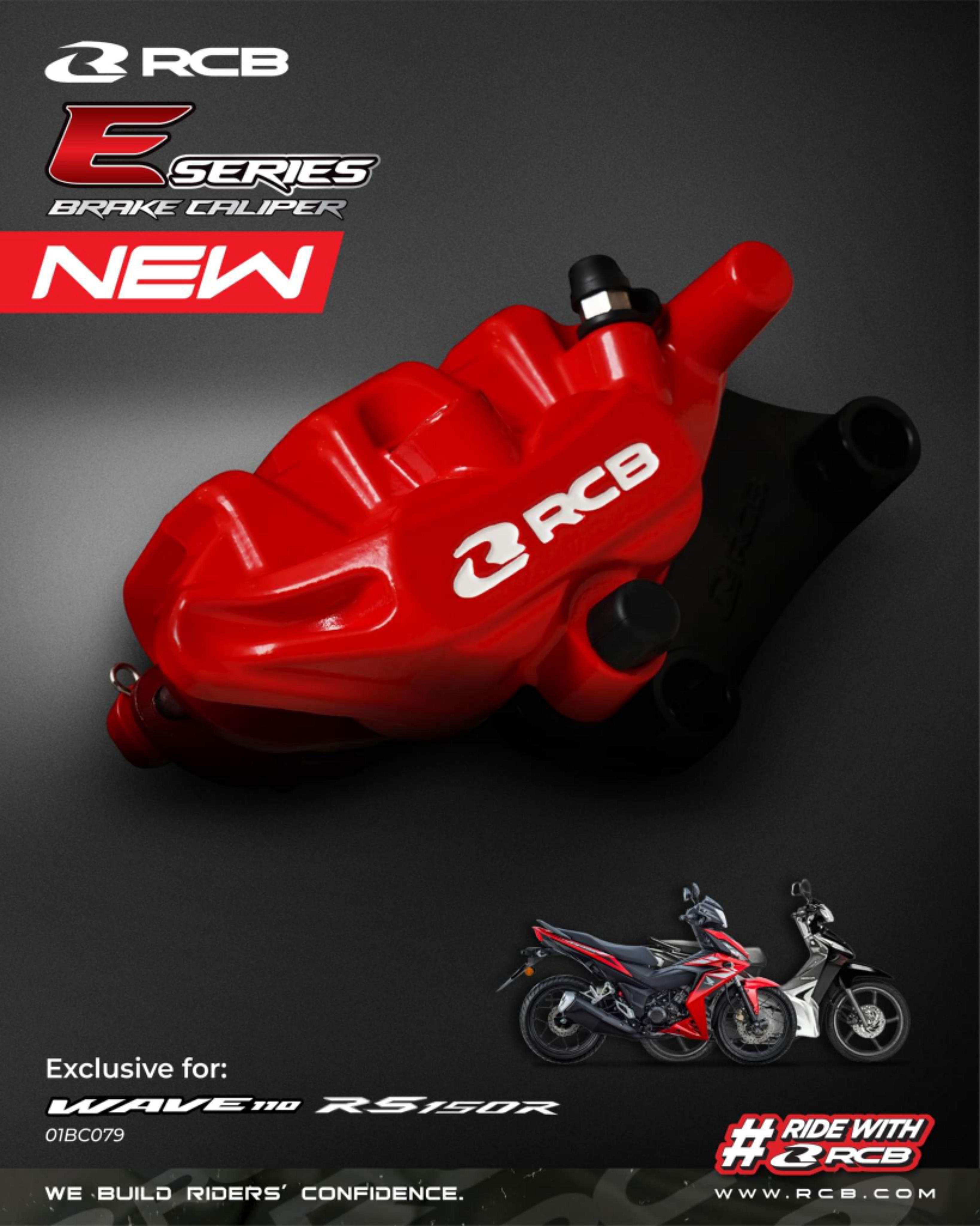 RCB 2025 NEW E SERIES BRAKE CALIPER 2POT 25MM Y15 Y15ZR FZ150 WAVE125 ...
