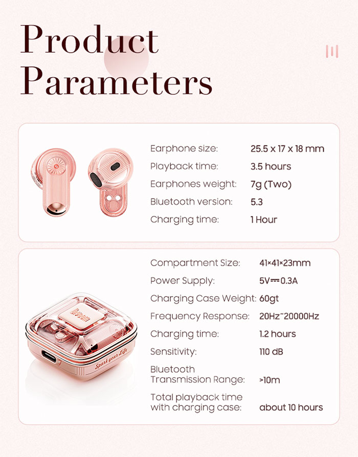 DIVOOM SPARK-AIR Bluetooth Earphone Mini & Compact Adaptive Noise ...
