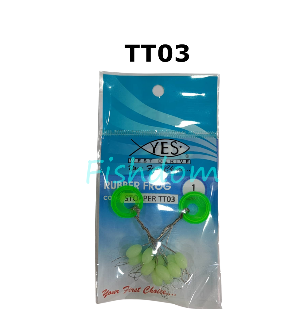 FISHDOM YES STOPPER TT02 TT03 TT04RUBBER FROG LUMINOUS LINE STOPPER FISHING LURE | Shopee Malaysia