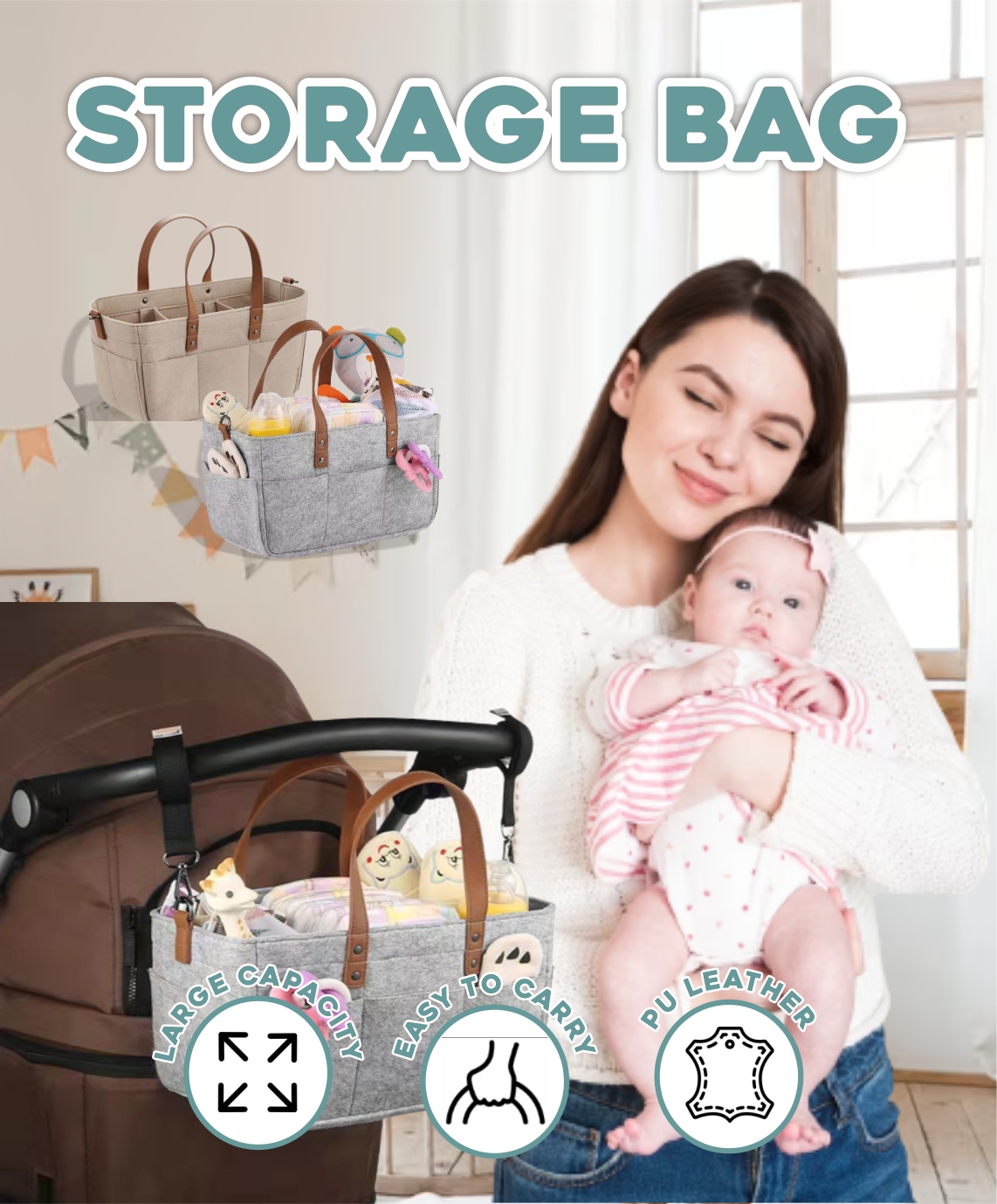 Stroller Bag Baby bag Diaper Bag Baby Travel Diaper Bag Baby Diaper Bag ...
