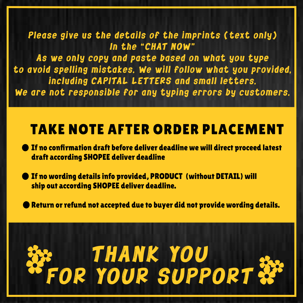 Custom Made Normal Rubber Stamp Chop Cop Getah ( Name Chop, Company ...