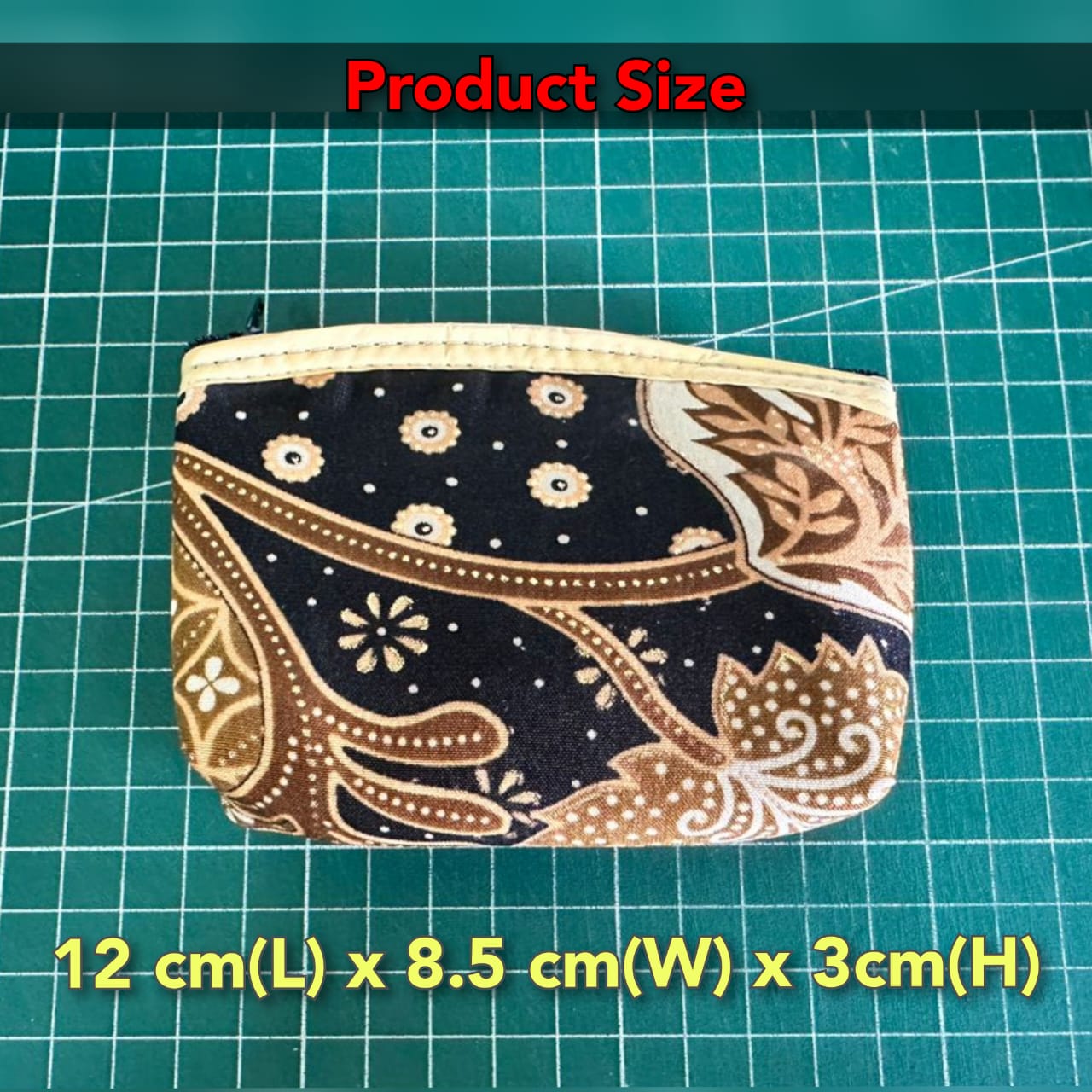 Doorgift Batik Design Dompet Zip Thank You Wallet 12x8cm Coin purse ...