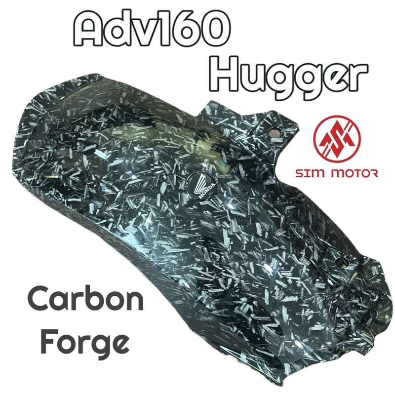 Honda ADV160 Rear Hugger Carbon Black Tyre Inner Fender ADV 160 ...