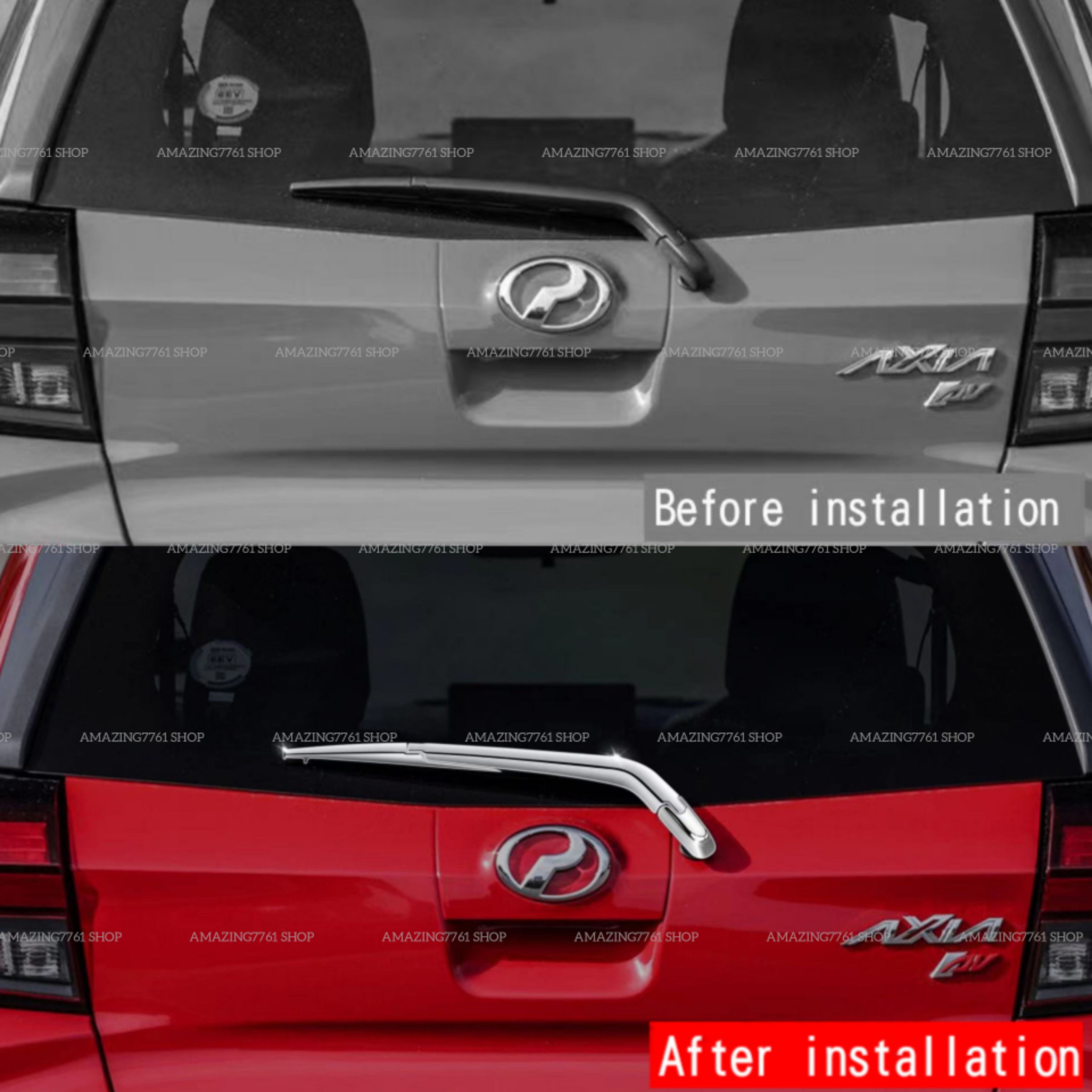 AMAZING PERODUA NEW AXIA 2023-2024 CAR REAR WIPER FRAME GARNISH REAR ...
