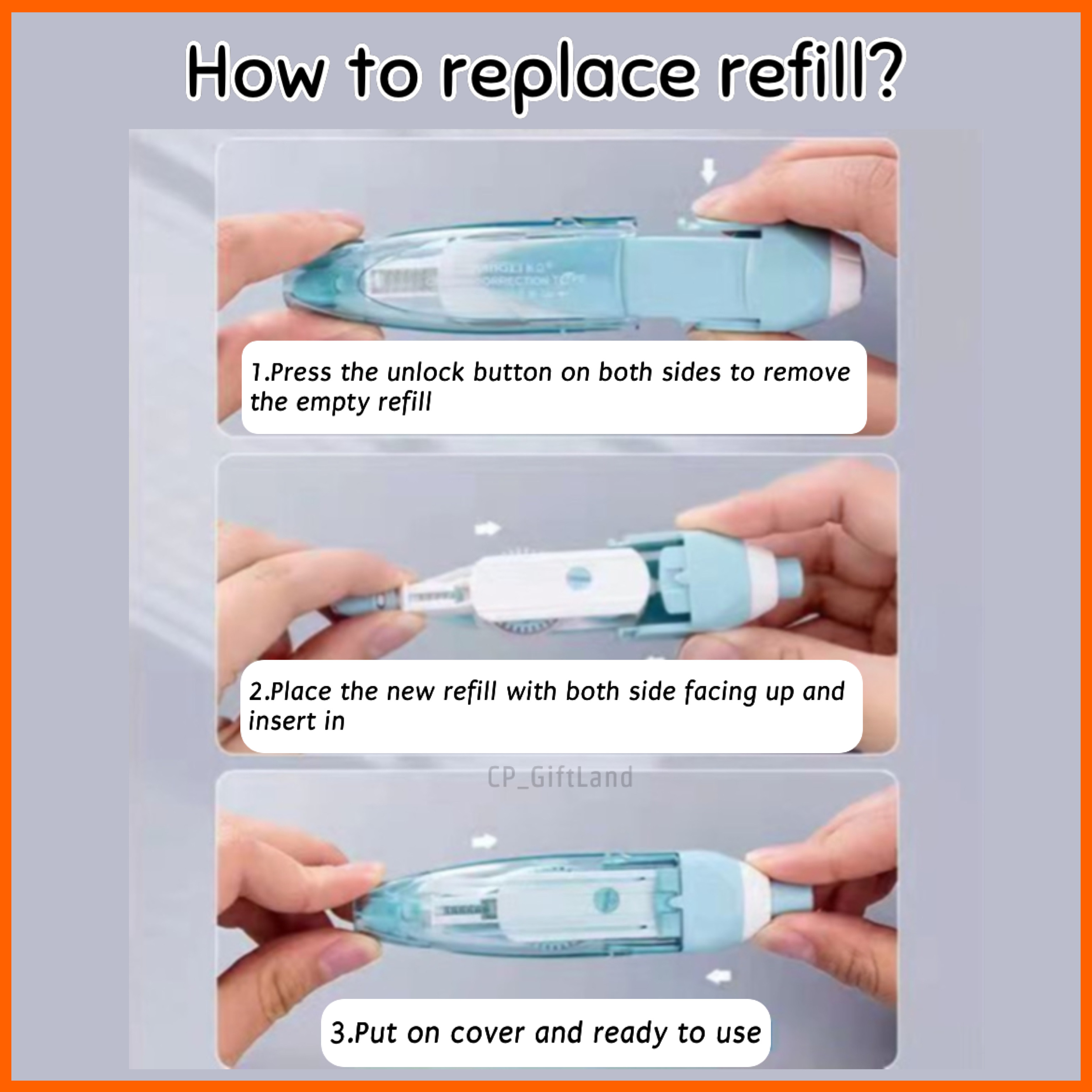 Correction Tape Aesthetic Retractable Refillable Pen Eraser Liquid ...