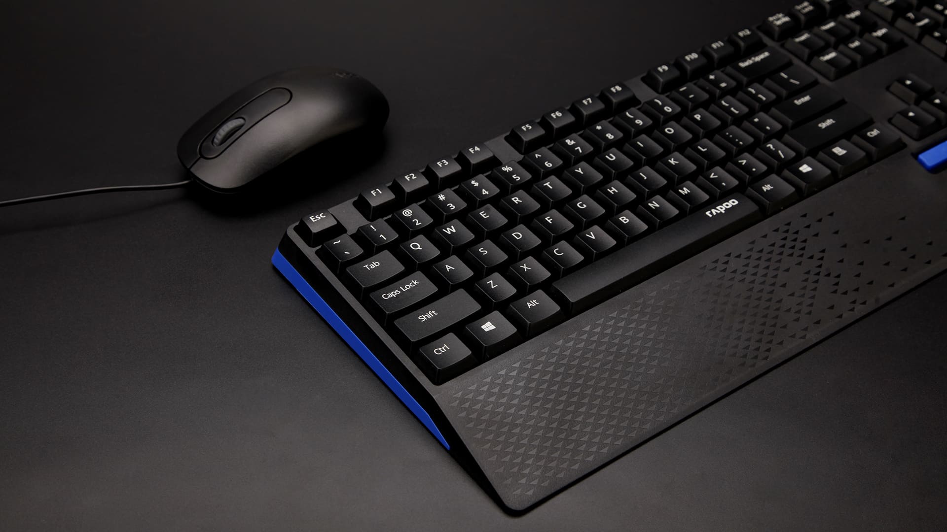 Rapoo NX2000 Wired Spill-Resistant Keyboard & 1000 DPI Sensor Mouse ...