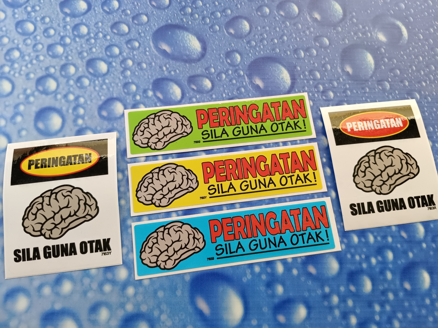 Peringatan Sila Guna Otak Sticker Decal Motor*7163/7165 | Shopee Malaysia
