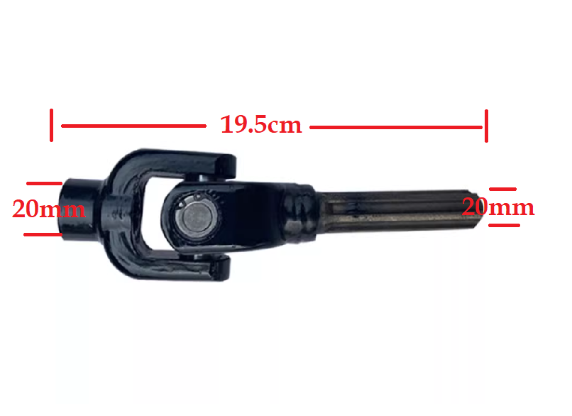 Heavy Duty Universal Coupling 6T 20mm Key Long Shaft Connection Axle ...