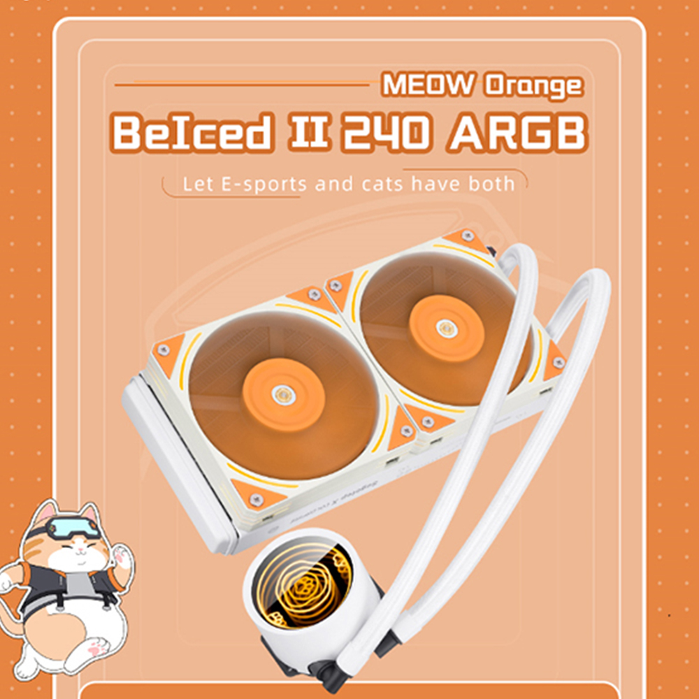 SEGOTEP x COLORFIRE BEICED II 240 ARGB MEOW EDITION LIQUID COOLER ...