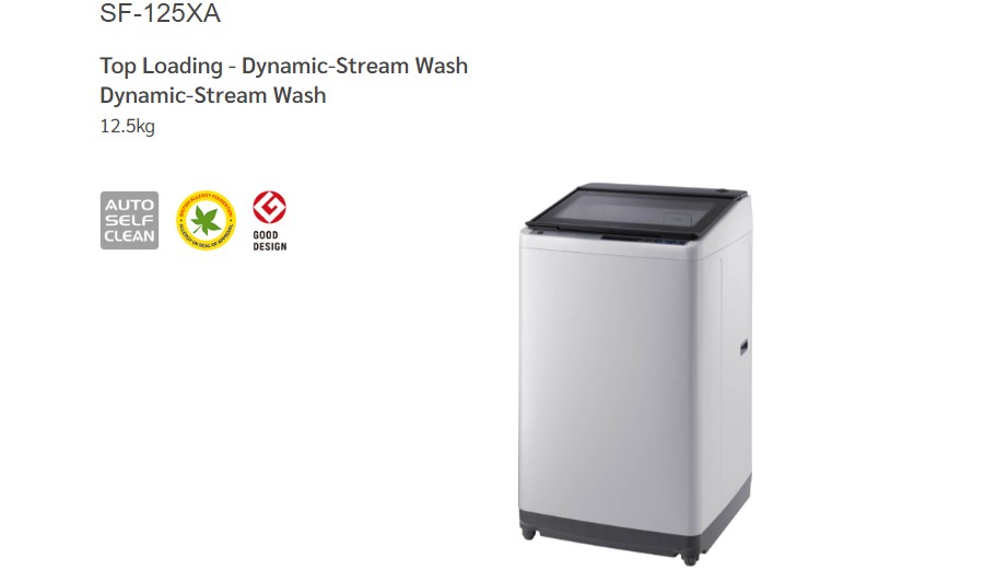 Hitachi 12.5KG Fully AUTO Washing Machine Dynamic Stream Wash SF125XA ...