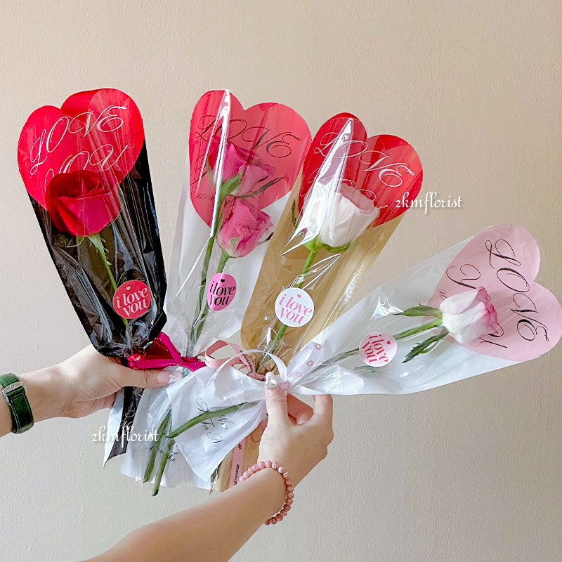 (5PCS) FLOWER STICKER Bouquet DIY Waterproof Stickers Label Scrapbook ...
