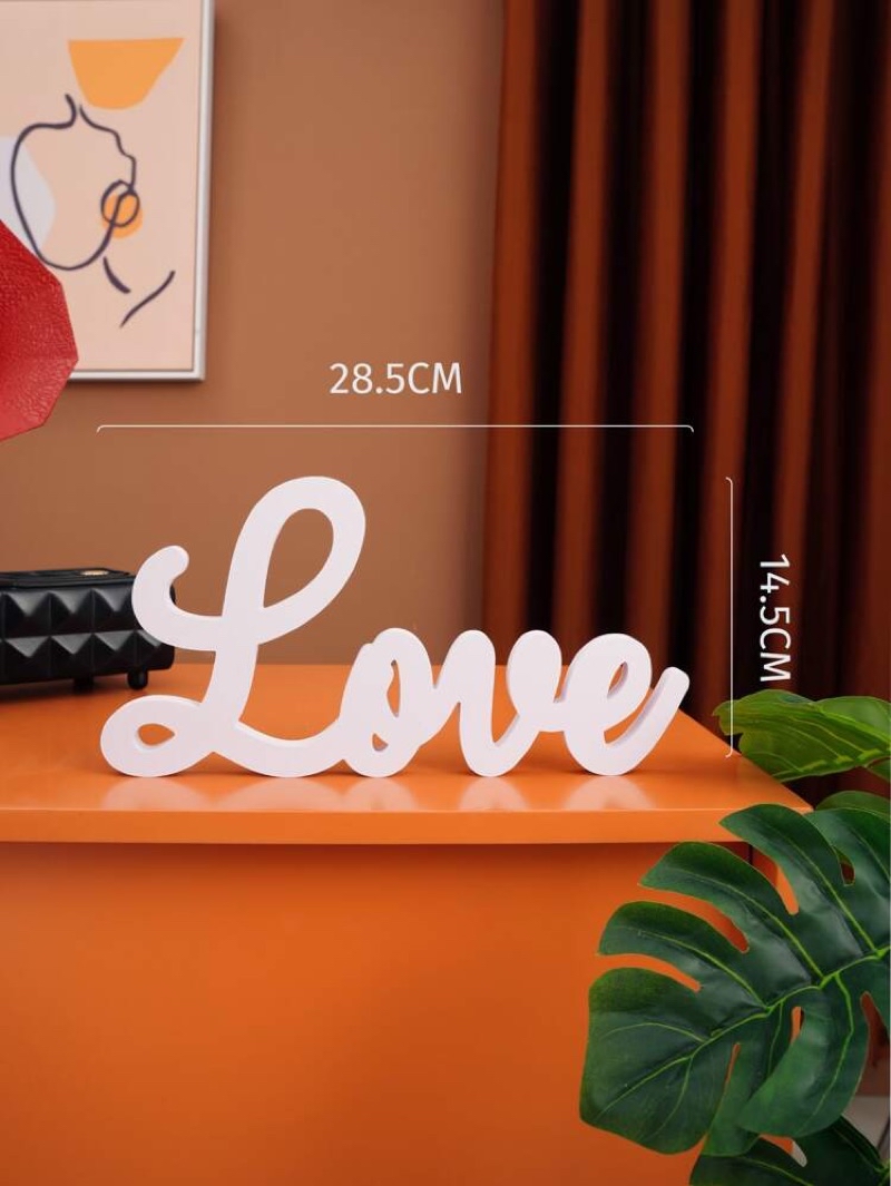 Table Love Home Decor Wall Decor Alphabet Letter Box Huruf HiasanWall ...
