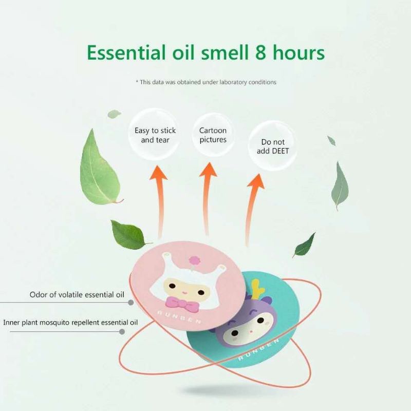 Anti Mosquito Patch Baby Kids Natural Plant Based DEET-free Mosquito ...