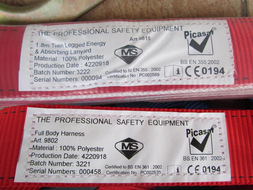 [READY STOCK} PICASAF 980215 FULL BODY HEAVY DUTY SAFETY HARNESS SET - 1.8M | Shopee Malaysia