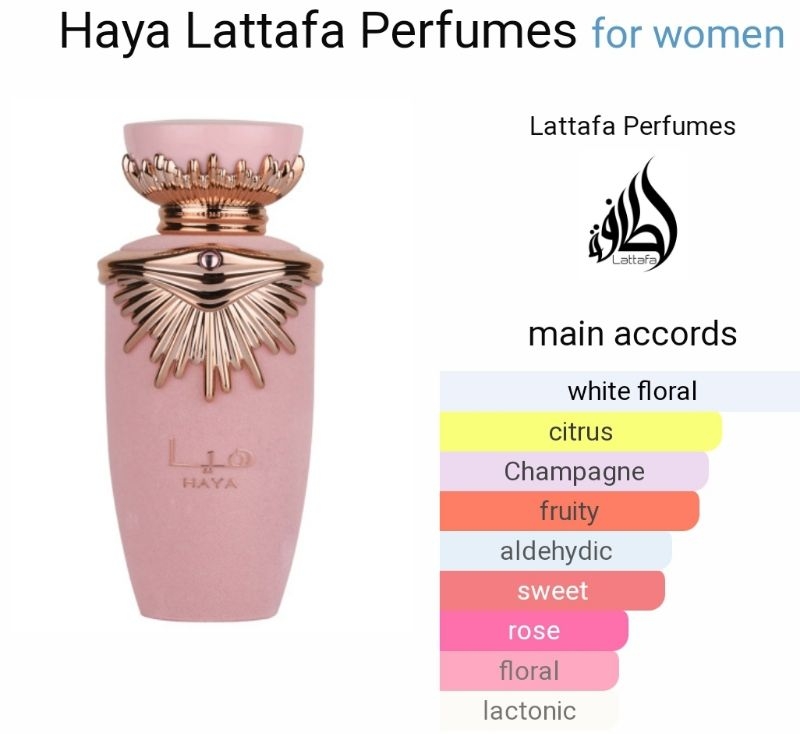 HAYA BY LATTAFA EDP 100ML FOR HER ORIGINAL FROM DUBAI UAE WITH HOLOGRAM | Shopee Malaysia