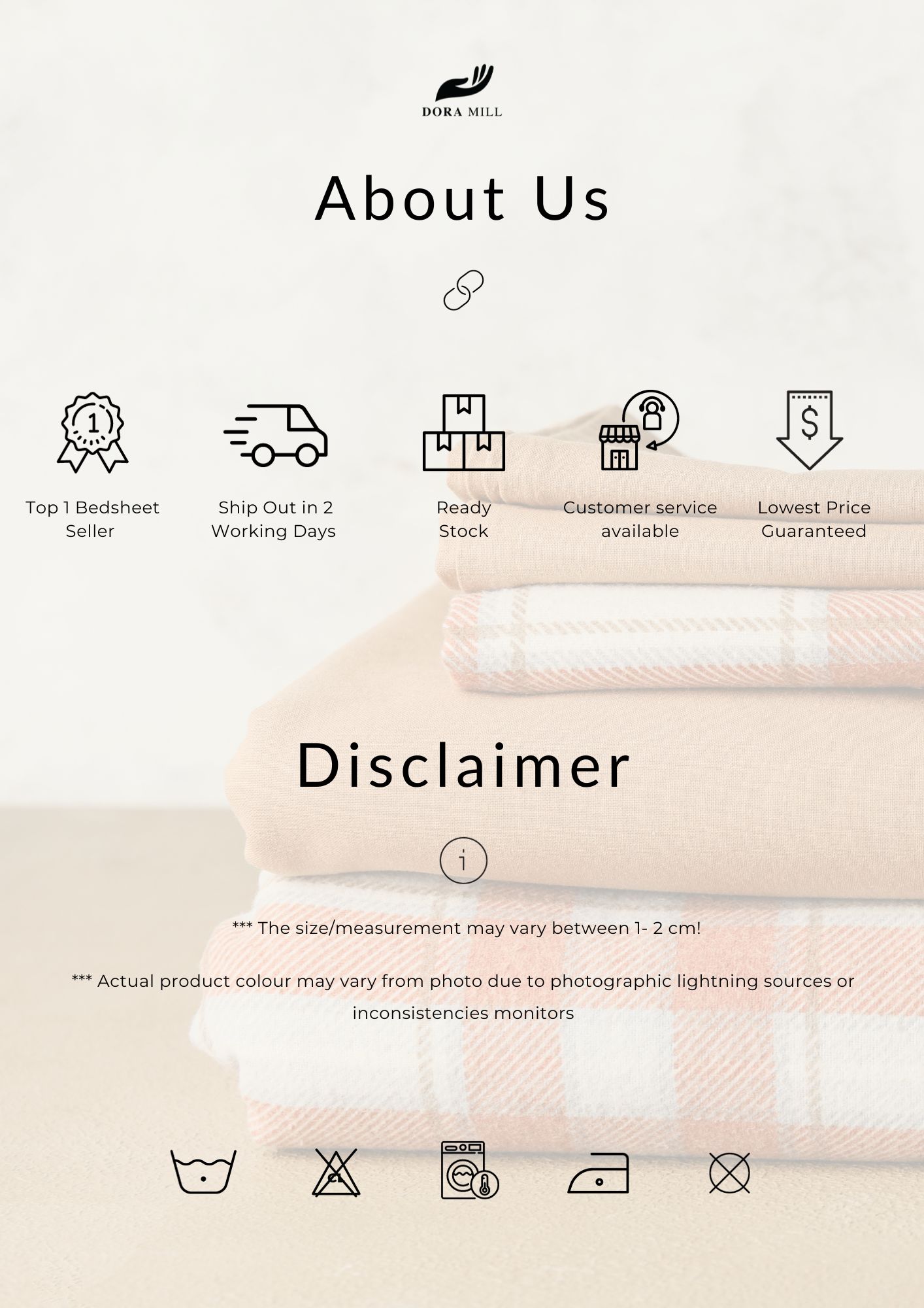 DORAMILL Muji Plain Series 4in1 Bolster Bedsheet Set Cadar Getah ...