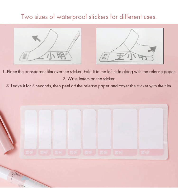 KOKUYO Pastel Planet pen permanent marker oil-based name sticker WSG ...