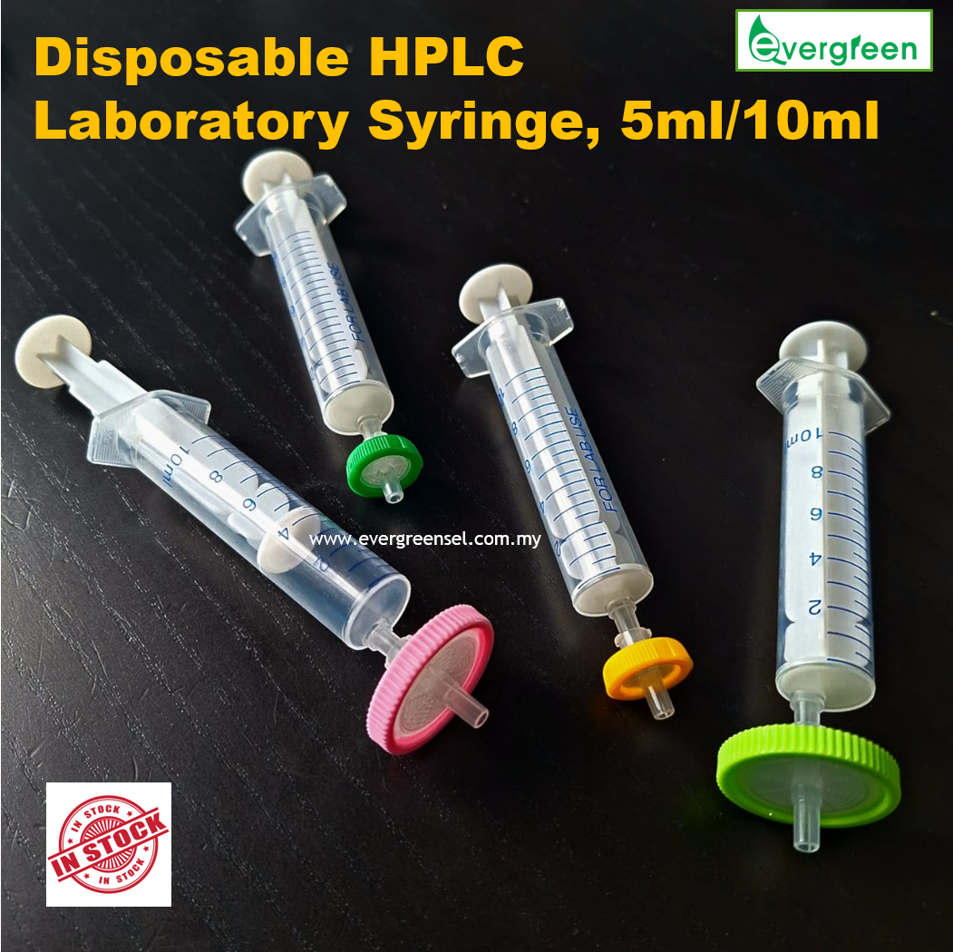 Disposable Syringe 5ml / 10ml for HPLC Laboratory use, 10pcs | Shopee ...